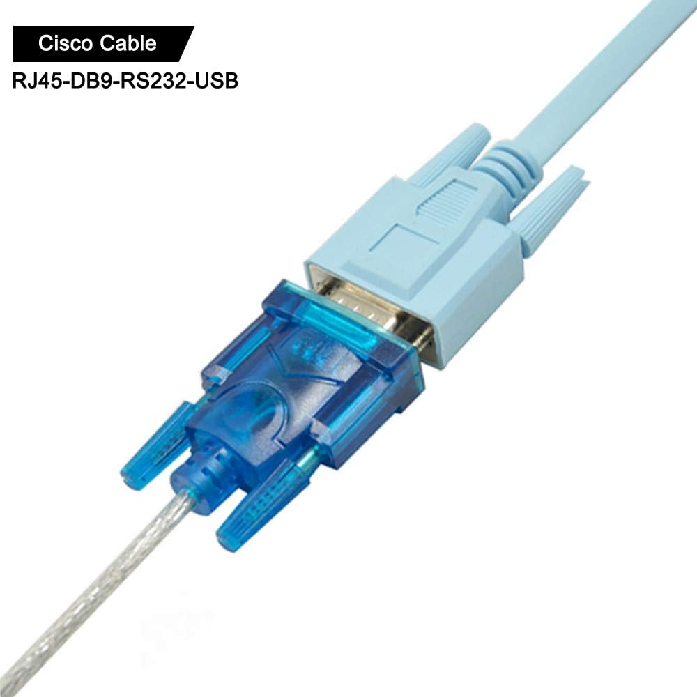 Cisco console cable RS232 to USB and Serial Cable Rj45 to DB9 for Cisco ...