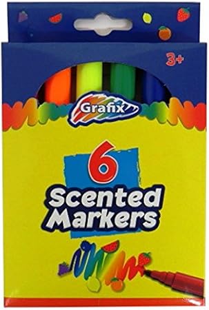 Grafix Scented Markers, Pack of 6: Amazon.co.uk: Toys & Games