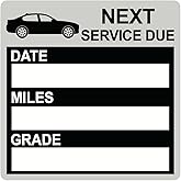 Amazon.com : 2 inch Oil Change Service Reminder Static Cling Stickers ...