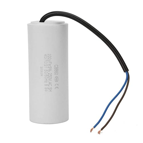 ASHATA CBB60 Run Capacitor, 250V AC 50/60Hz 100uf Run Round Capacitors ...