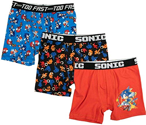 Bioworld Sonic The Hedgehog Action Underwear 3 Pack Boxer - Want It All
