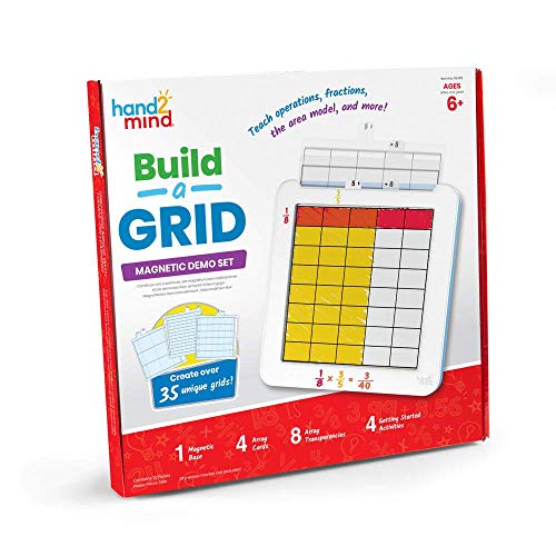 hand2mind Demonstration Build-A-Grid, 3rd Grade Math Manipulatives ...