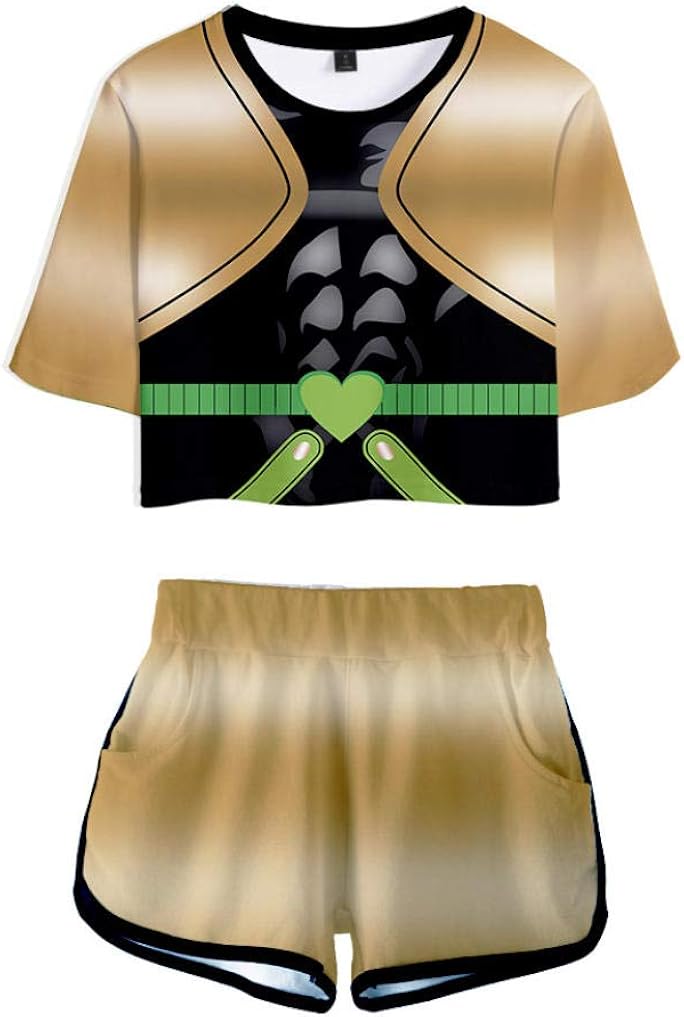 xkxkxk Mens Cosplay T-Shirts 3D JoJo's Bizarre Adventure Printed Comic ...