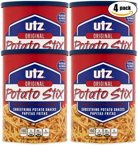 UTZ Original Potato Stix, 15oz Can (Pack of 4, Total of 60 Oz) | Pricepulse
