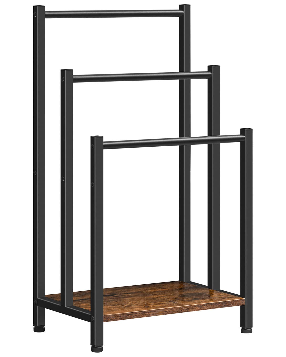 HOOBRO Free Standing Towel Rack, 3 Tier Blanket Rack, Blanket Holder ...