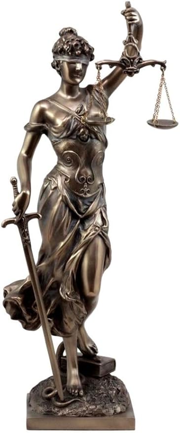 European Collectibles Greek Goddess Dike Statue Seated Lady Justice ...