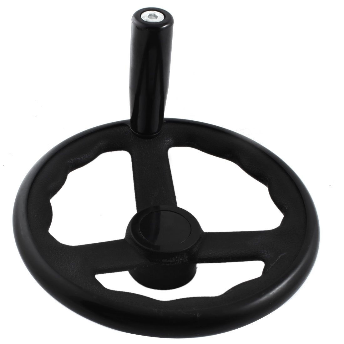 Uxcell a14092500ux0220 18mmx200mm 3 Spoke Hand Wheel w Removable Handle ...