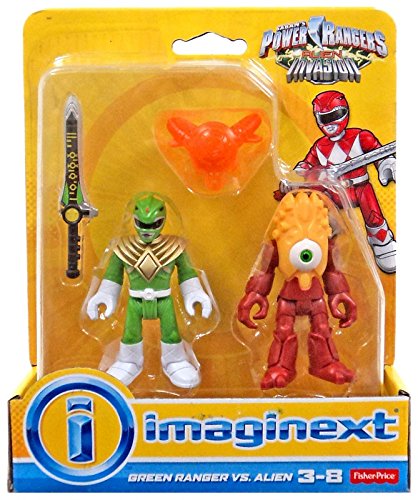 Imaginext Sabans Power Rangers Alien Invasion Green Ranger vs Alien ...
