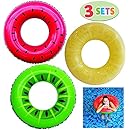Amazon.com: JOYIN Inflatable Swim Tube Raft (3 Pack) with Summer Fruits ...