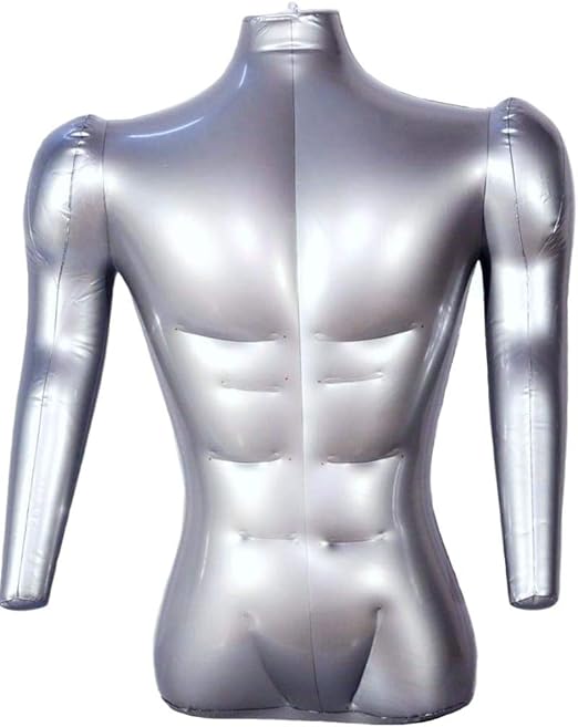 Amazon.com: Inflatable Male Half Body Mannequin with Arms Torso Top ...