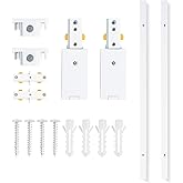 VANoopee H Track Lighting Rails Kit, 6.6FT H Type Track Rails Black with End Caps and Live End ...