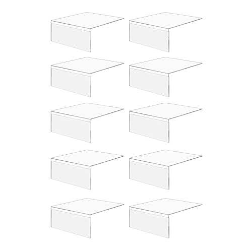 Marketing Holders 10 Pack Shelf Sign Holder Clear Acrylic Display 8" x ...