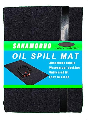 Oil Spill Mat (36"x 30"), Premium Absorbent Garage Floor Oil Mat ...