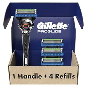 Amazon.com: Gillette Fusion ProGlide Razors for Men, 1 Gillette Razor ...