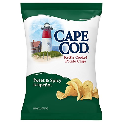 Cape Cod Potato Chips, Sweet & Spicy Jalapeno Kettle Chips, 24 pack for ...