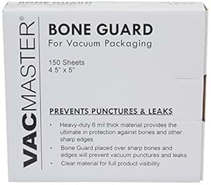 Amazon.com: VacMaster Vacuum Packaging Bone Guard Sheets, 4.5-Inch by 5 ...
