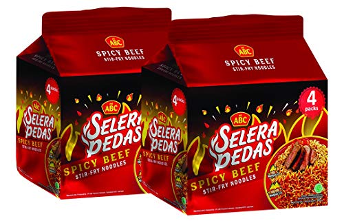 ABC Spicy Beef Stirfry Noodles, Hot Spicy Beef Flavor, Instant Noodles ...