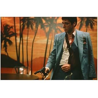 Scarface Al Pacino as Tony Montana Holding Gun with Arm in Sling 8 x 10 ...