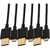 Amazon Basics USB 2.0 A-Male to Micro B Charger Cable, 10 feet, Black ...