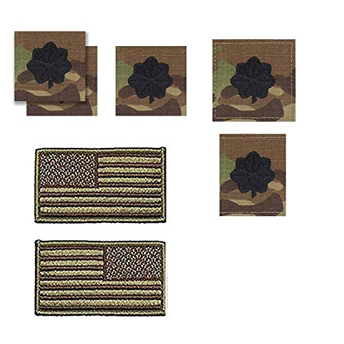 US Air Force Lieutenant Colonel OCP Rank and Reverse OCP Spice Brown ...