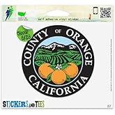 Amazon.com: OC Orange County California Oval Vinyl Car Bumper Window ...