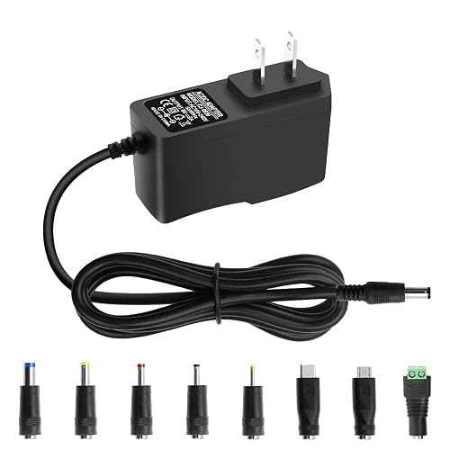 6V 2A DC Power Supply Adapter for Monitor AC 100V-240V to DC 6 Volt 2A ...