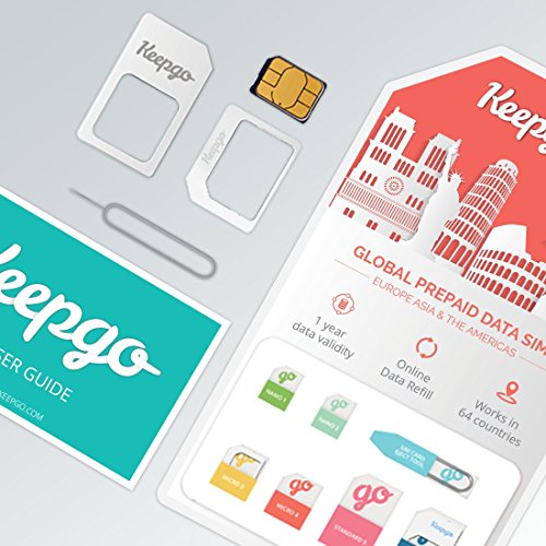 Price tracking for: Keepgo Global Lifetime Data SIM Card for Europe, Asia & the Americas + 1GB ...
