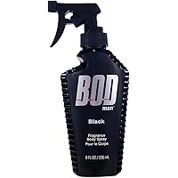 Amazon.com: Bod Man Black Fragrance Body Spray for Men, 8 Fl Oz ...