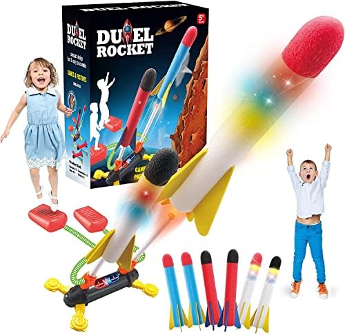 Mtanvxay Dual Rocket Launchers for Kids, Rocket Launcher with 2 ...