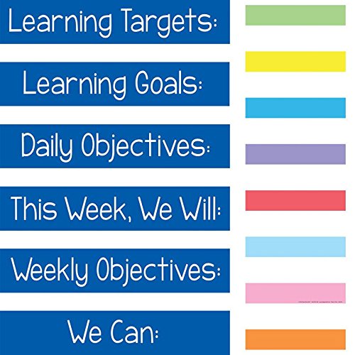 Really Good Stuff Learning Goals Pocket Chart - Display Learning Goals ...