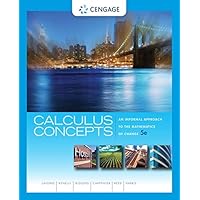 Calculus Concepts: An Informal Approach to the Mathematics of Change (Textbooks Available with ...