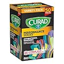 Amazon.com: Curad Performance Series Adhesive Bandages, Assorted ...
