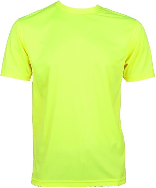 Coole-Fun-T-Shirts Running T-Shirt Neon Fluorescent: Amazon.co.uk: Clothing
