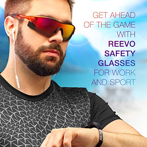 ToolFreak Reevo Safety Glasses Red Mirror Lens U6 UV Impact Eye toolfreak-reevo-safety-glasses-red-mirror-lens-u6-uv-impact-eye