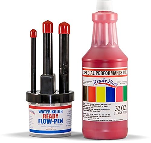 Ready Flow Refillable Canister Trio Marker-Pen Set Red, packed 1 with ...