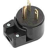 USA 3-Prong Male AC Plug, Right Angle ETL Nema 6-20P 3 Pole DIY ...