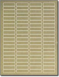 Amazon.com : Inkjet Gold Foil Labels, 1 3/4" x 1/2", 10 Sheets / 800 ...