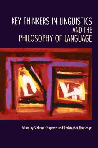 Amazon.com: Key Thinkers in Linguistics and the Philosophy of Language ...