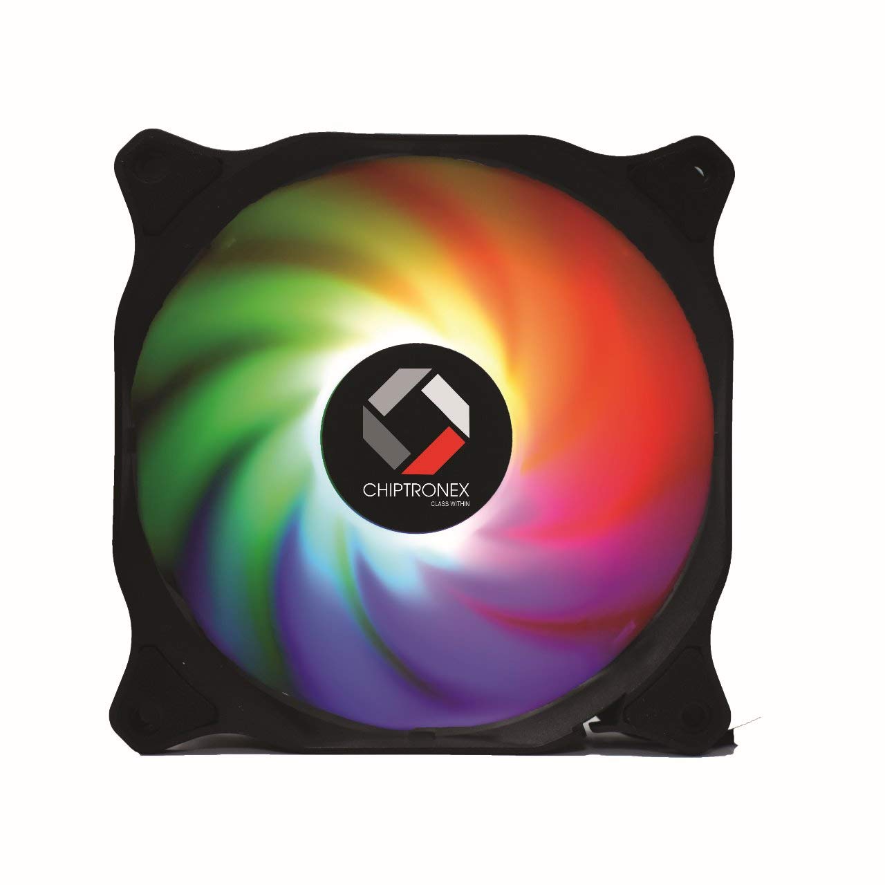 CHIPTRONEX HX100 RGB Auto RGB Fan (120mm) Computer Cabinet/Case Fan 4 ...