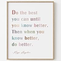 Amazon.com: Motivational Wall Decor - Maya Angelou Quote Office Wall ...