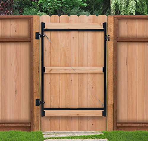 Fence Walk Through Gate Kit - Adjust-A-Gate Steel Frame No Sag Gate ...