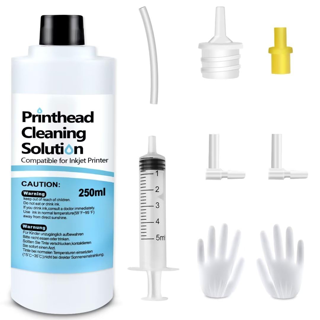 Printhead Cleaning Kit for Epson, 250mL Printer Cleaning Kit for Inkjet ...