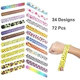 Amazon.com: Fun Express Smiley Face Slap Bracelets - Jewelry - 12 ...