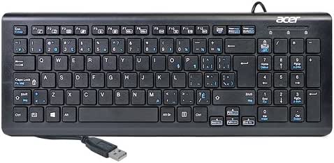 Acer SK-9626 - Teclado Multimedia con Cable USB, Color Negro: Amazon.com.mx: Electrónicos
