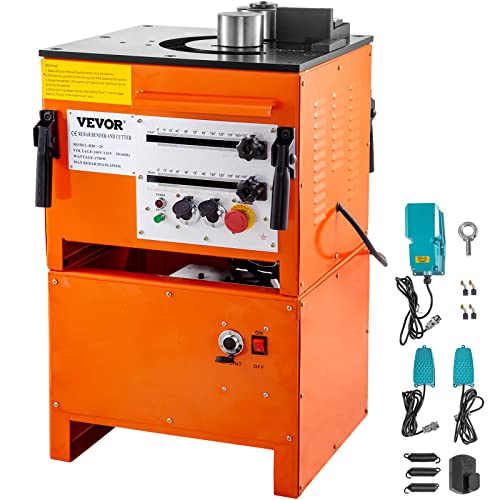 VEVOR Hydraulic Rebar Bender, 1700W, Electric Rebar Bender and Cutter ...