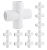 Carvedexquisitely 12 Pack 3/4 Inch 4 way Cross PVC Fittings Furniture ...