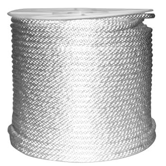 Rope King SBN-38500 Solid Braided Nylon Rope 3/8 inch x 500 feet ...