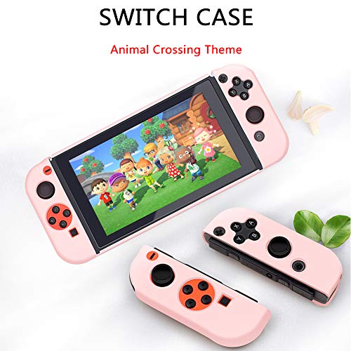 Dockable Case for Nintendo Switch +Joy-Con Cover（L/R）+ Thumb Grip(4PCS ...