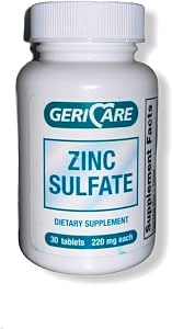 Amazon.com: Zinc Sulfate 220 mg Tablet - GeriCare 30ct: Health ...