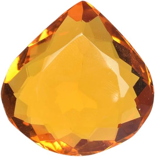 REAL-GEMS Birthstone Yellow Citrine 108.50 Ct. Translucent Citrine Pear ...